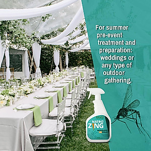 NatroZing Triple Action Mosquito Spray 11 oz Indoor & Outdoor,Mosquito Control for Patio and Yard,Mosquito Repellent for Home,Plant Extract Based,Non-Toxic,Child & Pet Safe