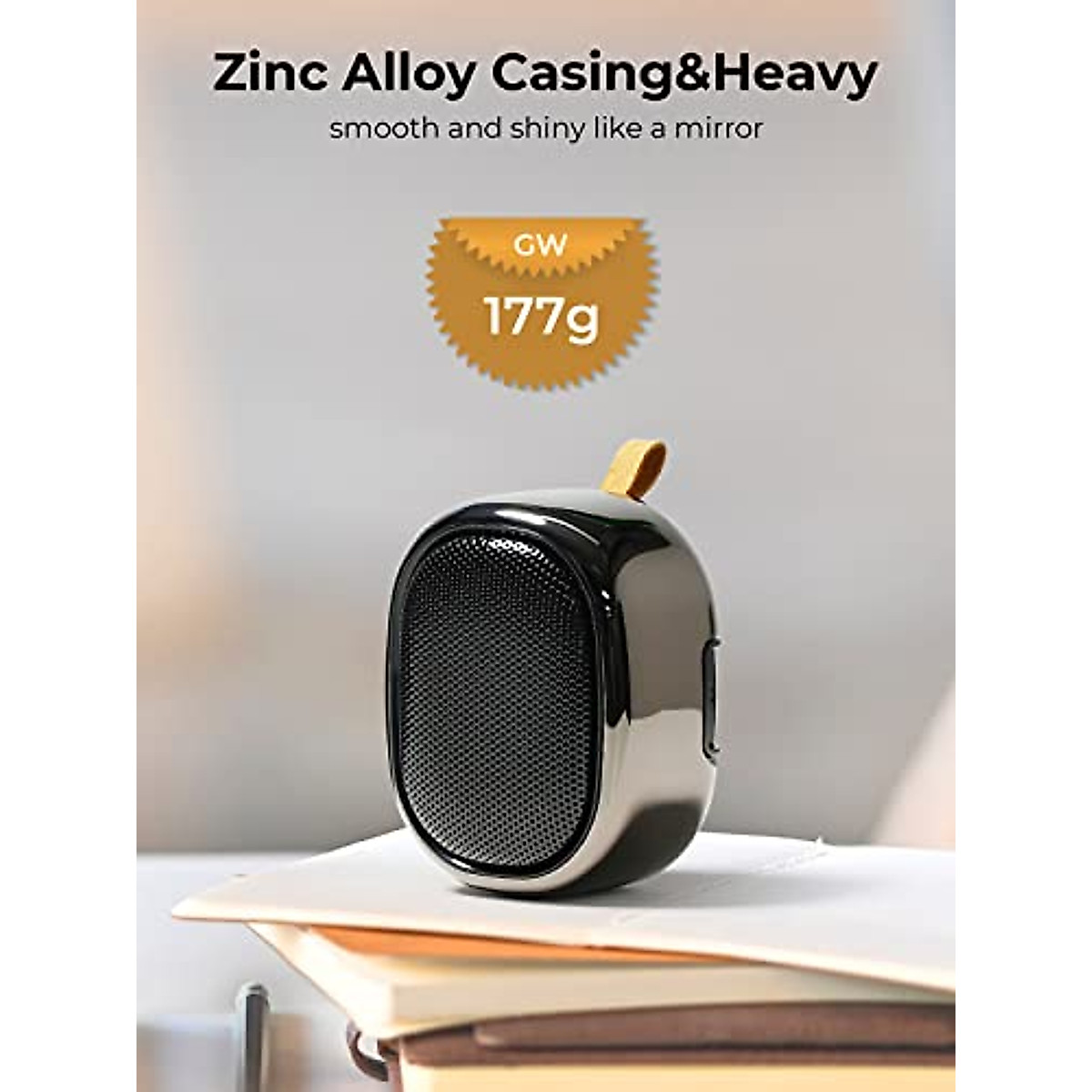 OROROW Small Bluetooth Speaker,Mini Portable Wireless Speaker,49-Foot Bluetooth Range,Enhanced Bass,Support TF Card,Bluetooth Speaker for iPhone,Travel,Hiking,Car,Gift(Gray)