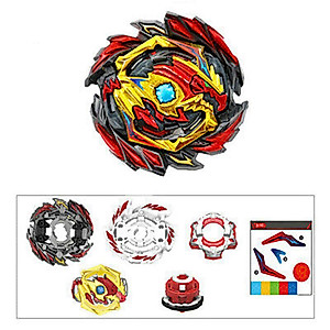 MECHGYRO Bay Burst Metal Fusion Blade Blades Set Sword Launcher LR Gyro B-145 DX Starter Venom Diabolos.Vn.Bl Bey Battling Top Toys Left and Right Launcher Grip Bay Blades 8-12 Boys' Gift Gaming Tops