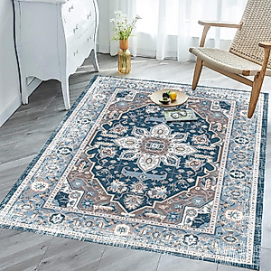 Area Rug Living Room Carpet 1.5x2.5ft Large Soft Fluffy Geometric Washable Bedroom Rugs Dining Room Home Office Kitchen - Silk Velvet