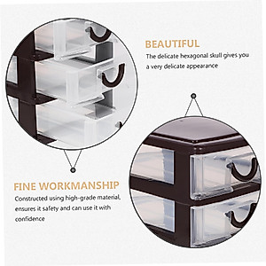 ABOOFAN 4 Cosmetic Containers Compact Stacking Drawer Sundries Holder Cosmetic Organizer Drawers Storage Boxes for Organizing Toiletry Containers Bin Organizer Storage Rack Office Desktop