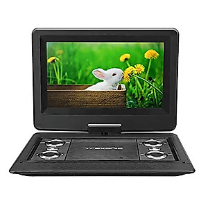 Trexonic 12.5 Inch Portable TV+DVD Player with Color TFT LED Screen and USB/HD/AV Inputs