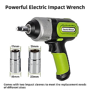 Anbull Electric Car Jack Kit 5 Ton,Hydraulic Car Jack Lift DC12V with Electric Impact Wrench & Inflator for SUV MPV Sedan Truck Tire Change & Garage Repair（Lifting Range 6.1-21.7 inch）