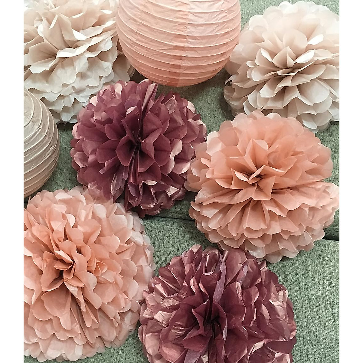 Bachelorette Party Decorations - Bridal Shower Party Decor and Supplies Kit for Wedding With Foil Balloons Table Confetti Scatters Hanging Paper Lantern Tissue Flowers (Rose Gold)