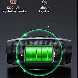 GOTFLYO Bluetooth Speaker, Portable Wireless Speaker for Family/Party/Outdoor/Beach, Electronics, Birthday Gifts, for Friends, Family (Blue)