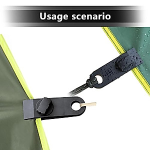 ZBGUN 20 PCS Car Windproof Clip Elastic Cord, Durable Plastic Clip Buckle ，Protect Car Cover from Blowing Off in High Winds,Universal Fit for Most Cars, Sedans, SUVs, Trucks, Vans