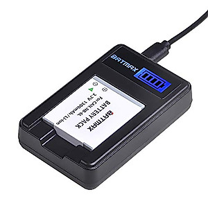 Batmax 2Pcs 1300mAh NB-6L NB 6L NB-6LH Battery + LCD USB Charger for Canon PowerShot S120, SX170 is, SX260 HS, SX280 HS, SX500 is, SX510 HS, SX520 HS, SX530 HS, SX540 HS, SX600 HS, SX610 HS, SX700 HS