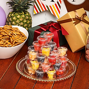 [260 Sets - 1 oz ] Jello Shot Cups, Small Plastic Containers with Lids, Airtight and Stackable Portion Cups, Salad Dressing Container, Dipping Sauce Cups, Condiment Cups for Lunch, Party, Trips