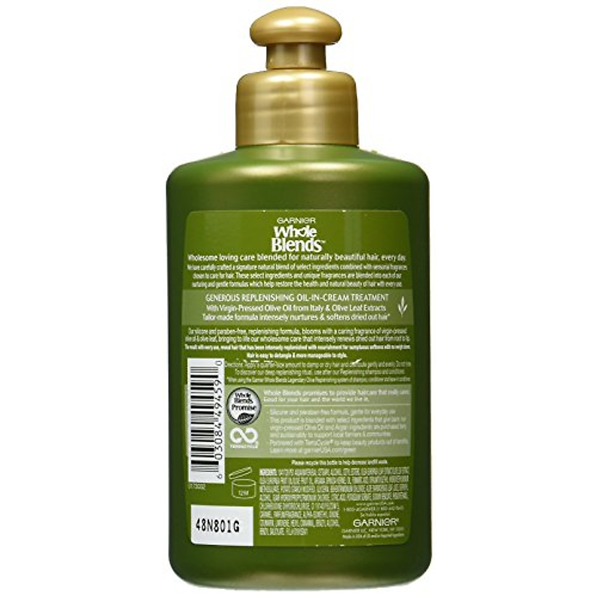 Garnier Hair Care Whole Blends Replenishing Leave-in Conditioner, 10.19 Flu