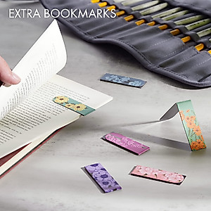 ARTIFY Sunflower 15 Pieces Paint Brush Set, Expert Series, Enhanced Synthetic Brush Set with Canvas Roll and Special Bookmarks for Acrylic, Oil, Watercolor and Gouache - Yellow