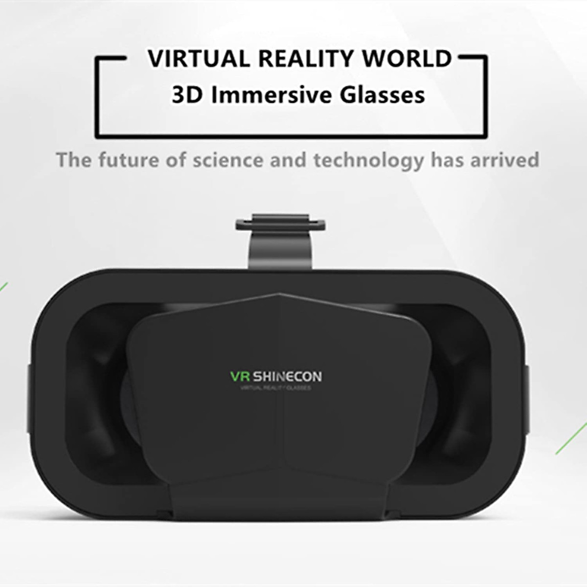 VR Headset, 3D Virtual Reality Glasses with Blu-ray Eye Protected Light & Small, 3D Glasses for Watch Movies, Video & Play Game, Support 4.7-7.0” Smartphone. (Without Controller)