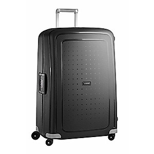Samsonite S'Cure Hardside Luggage with Spinner Wheels, Black, Checked-Large 30-Inch