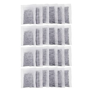 24 Pack Replacement Activated Charcoal Distiller Filters - Coconut Shell Activated Carbon Filter Sachets -Compatible with Megahome and other Countertop Distillers