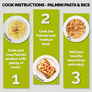 NEW !! Palmini Pouch VARIETY PACK | Linguine | Angel Hair | Lasagna | Rice | Mashed | 4g of Carbs | As Seen On Shark Tank | Gluten Free (12 Ounce)