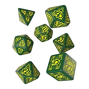Q WORKSHOP Pathfinder Strange Aeons Rpg Ornamented Dice Set 7 Polyhedral Pieces