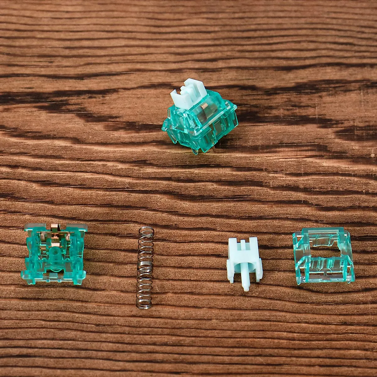 Mintcaps Linear Keyboard Switches Set 5 Pin Lubed Tactile Mechanical Keyboard Switches for Mechanical Gaming Keyboard Green Switches(10pcs)