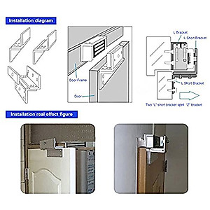 MENGQI-CONTROL Z & L Holder Stand Bracket Clamp Support for 600lbs/280KG Holding Force Electric Magnetic Lock