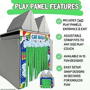 Couch Swag Play Panel for Childrens Foam Sofa Kids Couch (Car Wash)