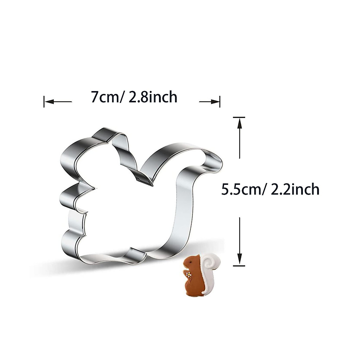 WJSYSHOP Squirrel Shaped Cookie Cutter - B