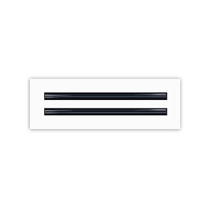 BUILDMART - 12x4 Modern AC Vent Cover - Decorative White Air Vent - Standard Linear Slot Diffuser - Register Grille for Ceiling, Walls & Floors - Texas Buildmart
