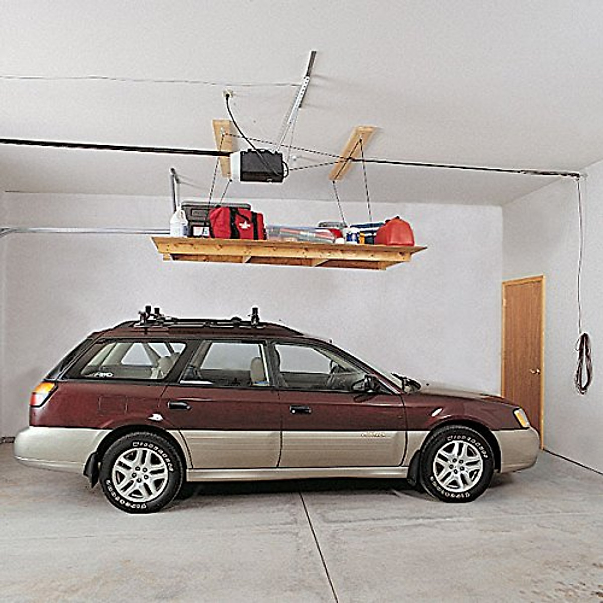 Hoister Direct 7806.12 - Overhead Storage Hoist for Jeep Top Removal, Truck Caps, Bikes, SUP, Dinghies, Canoes, Kayaks, Surfboards and More. Mount in Your Garage, Shop, Anywhere with a Ceiling.