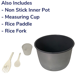 Chef Supreme Stainless Steel Commercial Rice Cooker & Warmer, 33 cup capacity (7.8L), Perfect for Restaurants, Party's, Social Gatherings and More