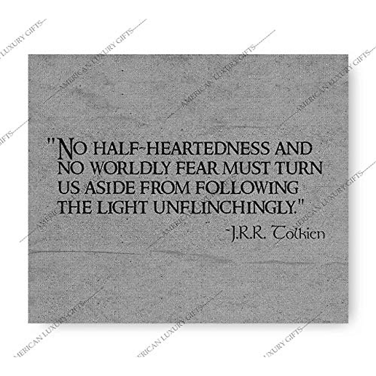 Worldly Fear Musn’t Dim Light - Motivational Wall Art, Motivational Wall Decor Print With J.R.R. Quotes Is An Inspirational Wall Art For Office, Home Wall Decor & School Decor. Unframed-10 x 8"