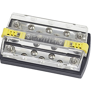 Blue Sea Systems 2723 DualBus 150A Common 4 x 5/16" Stud and 5 x 10-32 Screw Terminal
