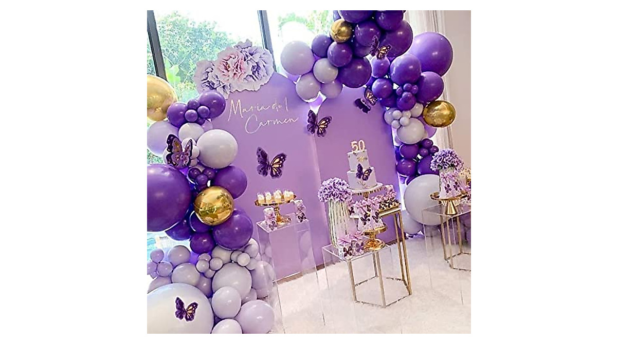 PartyWoo 120 Purple Balloons - Perfect for Any Party