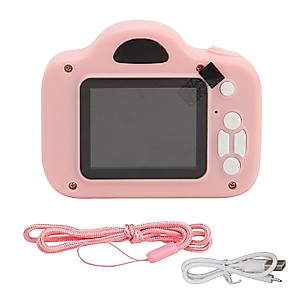 Kids Digital Camera, Photography Camera Automatic Focusing Single Lens for Early Education (Pink)