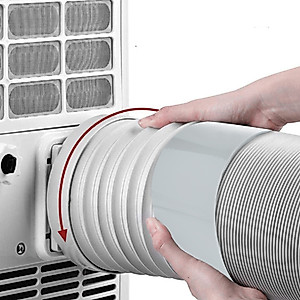 Portable Air Conditioner AC Hose Extention Coupler, Air Conditioner Exhaust Hose Coupler Connector Window Adapter for Sliding Door Window Vent, Portable Air Conditioner Parts Unit Tube Connector