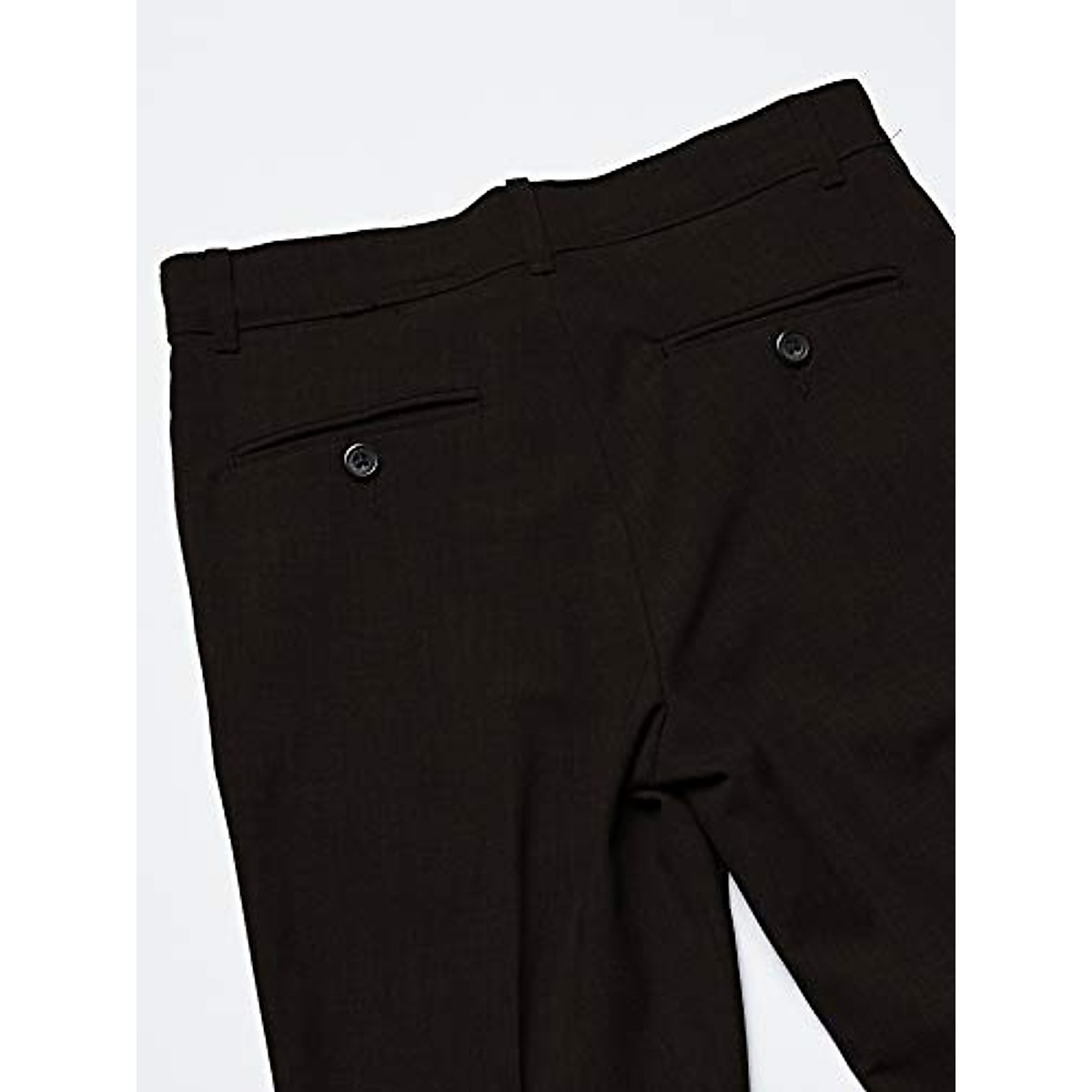 Van Heusen Big Boys' Flex Stretch Flat Front Dress Pants, black, 12