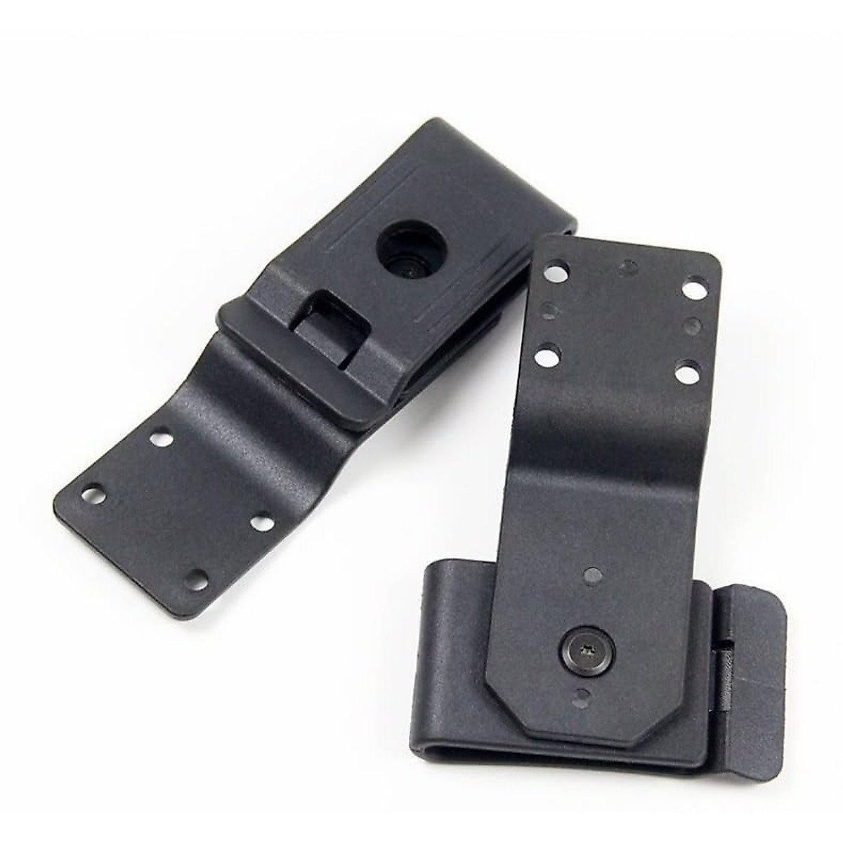 7 Sets Nylon Rotatable Pocket Clip with Screws Fit for Kydex Sheath Knife Case DIY Making, Universal Belt Clip Waist Clip