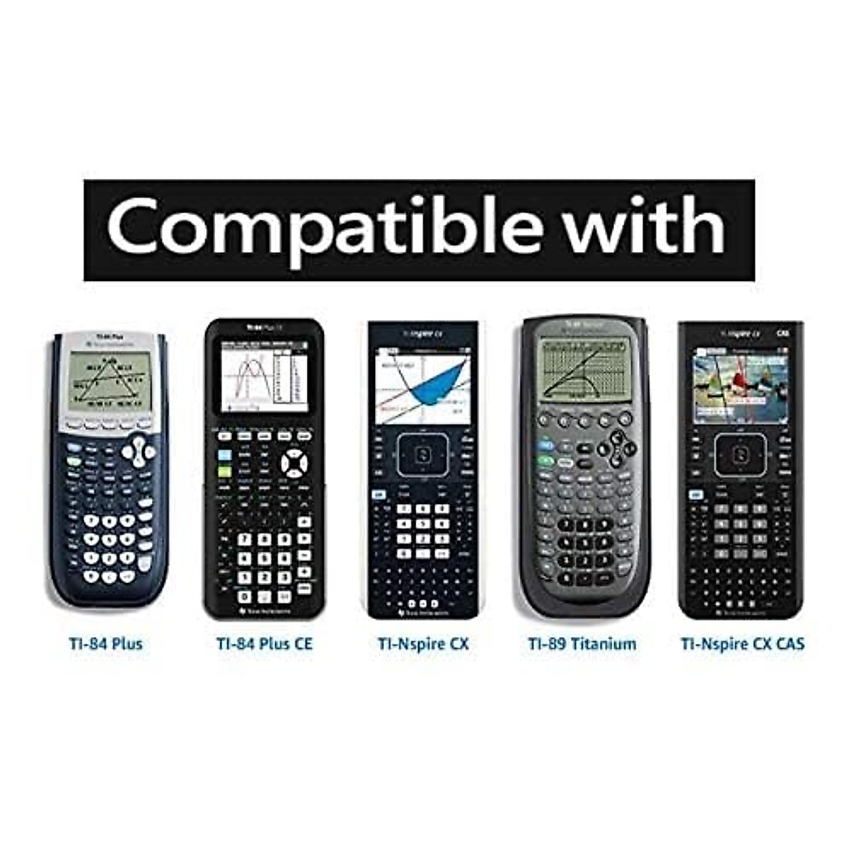 6FT Long USB Power Charger Cable for Texas Instruments ti-84 Plus CE Graphing Calculator/TI-84 Plus Graphing Calculator Charger (White)