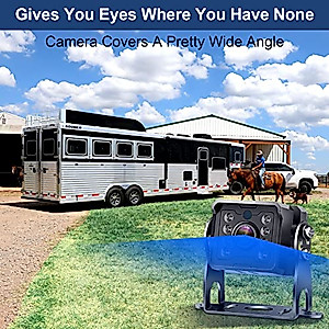 Rohent RV Backup Camera Upgraded HD 1080P Rear View Camera System 7'' Monitor 30 Mins Easy Installation Infrared Night Vision Waterproof for Truck Trailer 5th Wheel Camper R4