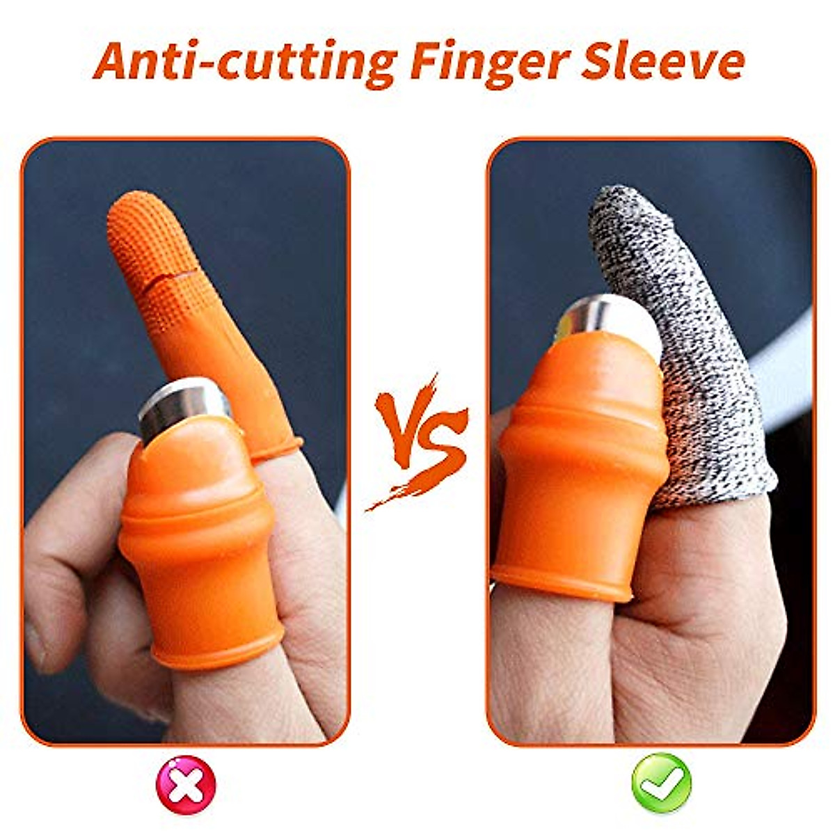 YBB 12 Pcs Gardening Silicone Thumb Knife Harvesting Tool, Separator Finger Plant Fruit Picking Knife Garden Tool (S)