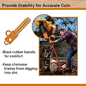 Felled Steel Timberjack - 12in x 48in Timber Jack Tool, Cant Hook Log Roller Tool for Logs Up to 12in Wide with Log Hook for Felling and Logging