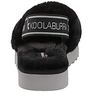 Koolaburra by UGG womens Fuzz'n Ii Slipper, Black, 12 US