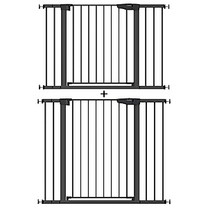 Cumbor 36" Extra Tall, 29.7"- 46" Width Baby Gate for Dogs and Kids & Cumbor 30.5" Tall 29.5-46" Width Dog Baby Gate for House, Stairs, Doorways