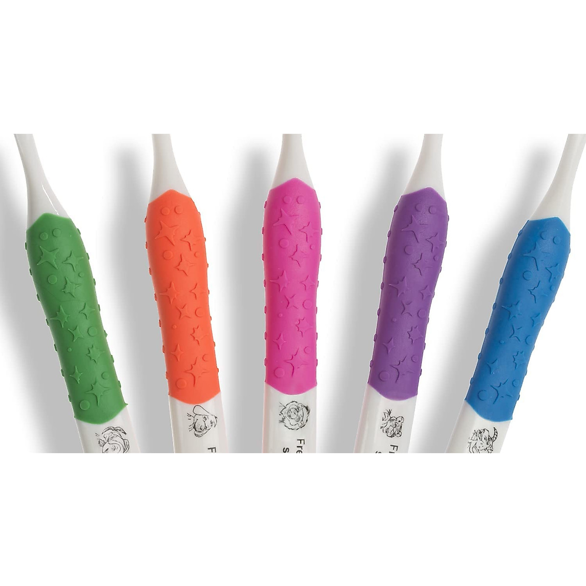 StarSmilez Tooth Brushing Magi Dragon Bundle Help Kids Brush Their Teeth Moon and Stars Easy Grip toothbrushes Magical Mouth Plush Plus Download of Matching Dental Health Activities