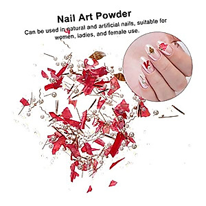 FRCOLOR 1 Set Nail Art Accessories Glitter Decor Glass Charms Pearl Trim Glitter Ornaments Nail Decor Shiny Manicures Ornaments Shinny Manicure Decor Nail Supplies Assorted Plastic