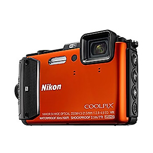 Nikon Coolpix AW130 Shock & Waterproof GPS Digital Camera (Orange) - International Version