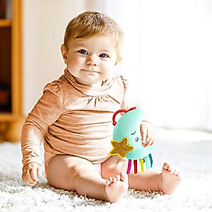 B. baby – 3 Sensory Baby Toys – Crinkle Toys For Newborns, Infants – Hanging Toys For Car Seat, Stroller, Crib – Sun, Cloud, Moon – 0 Months + – Crinkly Wonders