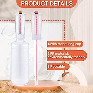 2 Pcs Adjustable Volume Dispensing Bottle 500ml Dosing Container Plastic Dosing Bottle with Measure for Home Classroom Lab