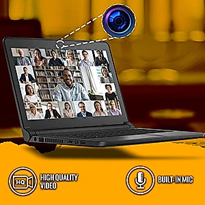 13.3 Inch Laptop HD Screen, Intel Core i3 5th Gen, 8GB DDR3 RAM, 256GB SSD, MTG Portable Monitor, Webcam, Wi-Fi, Bluetooth, Win 10 Pro (Renewed)