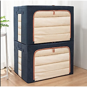 KBREE Wardrobe Storage Box Large Size Clothes Quilt Storage Box Fabric Dormitory Extra Large Household Folding Storage Box