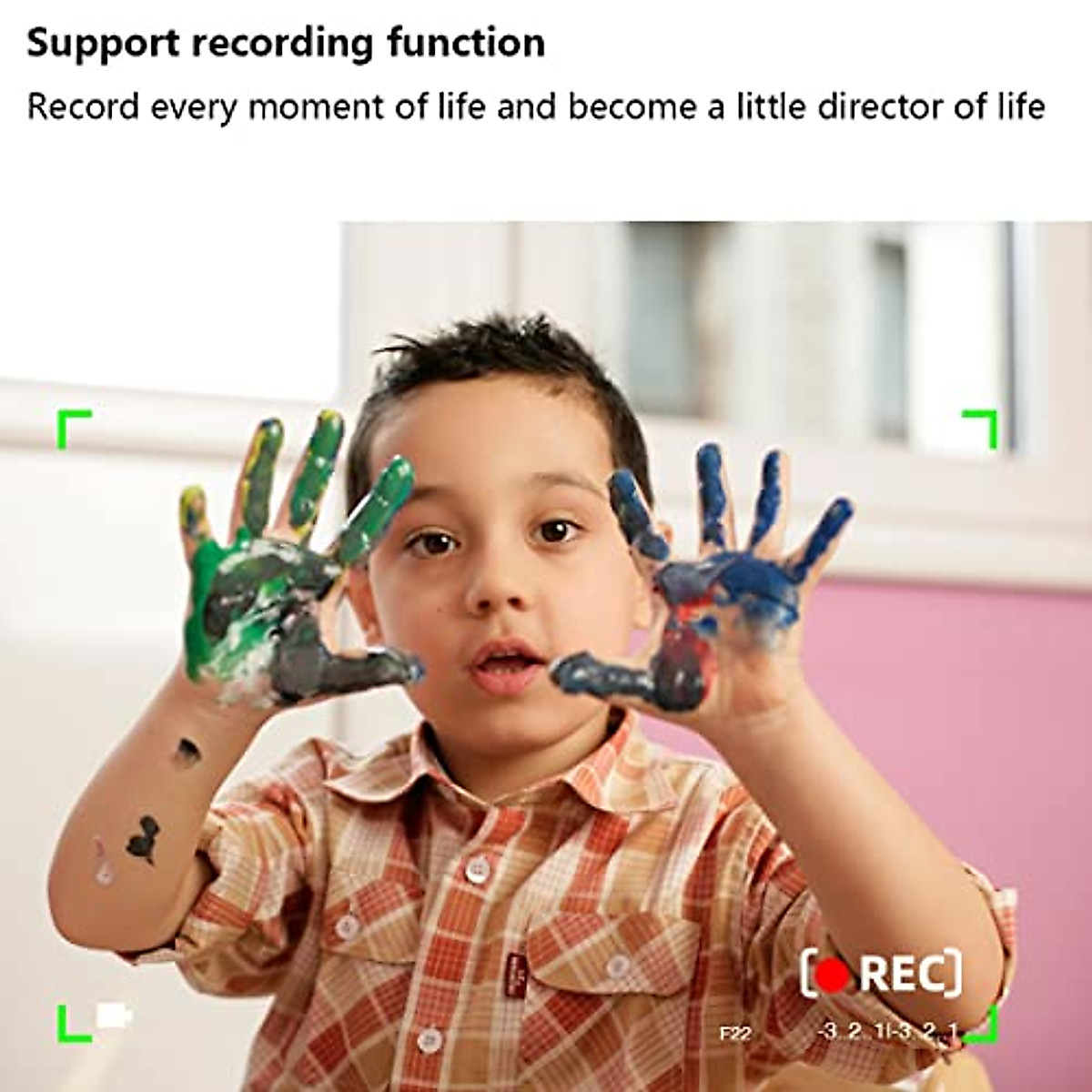 LINXHE Kids Digital Camera for Boys & Girls - 2.0 Inch Selfie Camera for Kids, 1080P FHD Rechargeable Children Video Camera for Christmas New Year Gift (Color : Blue)