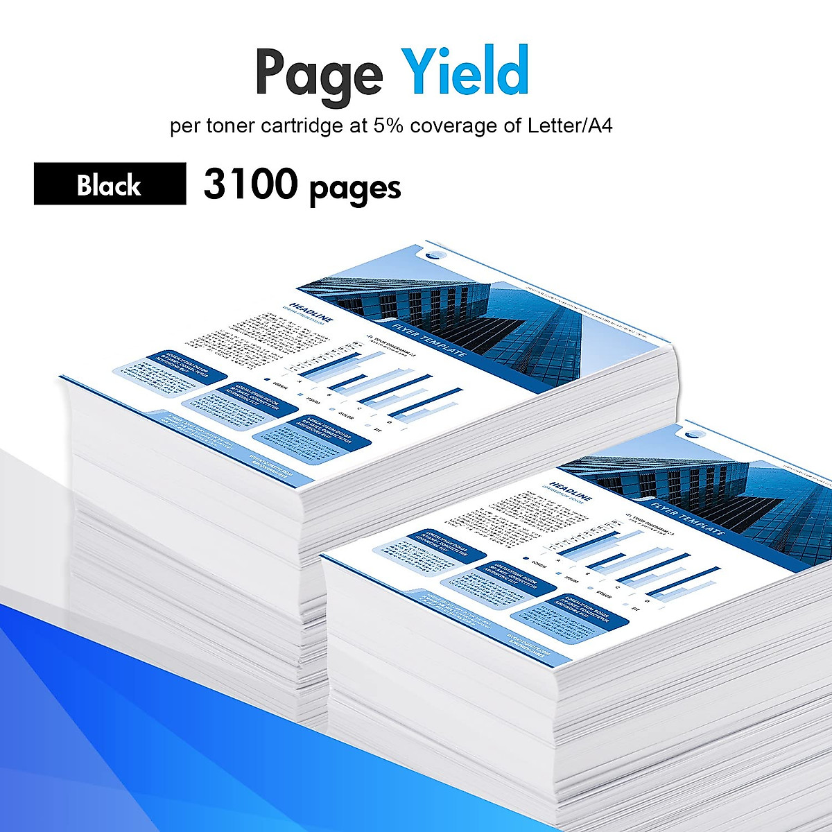 CF226A 26A Toner Cartridge 2Pack: Compatible for HP 26A 26X CF226X Black Toner Replacement for Color Laser Pro M402dw M402n M402dn M402d M402 MFP M426dw M426fdw M426fdn M426 Series Laser Printer