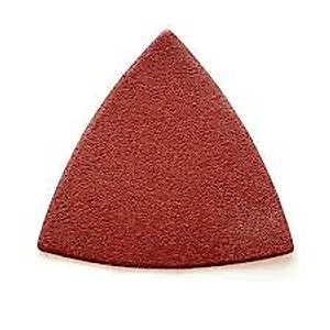 Pack 100 Sandpaper 60 Grits 3-1/8" Triangular Sand Paper w/loop backing for Fein Multimaster Bosch Multi-x Craftsman Nextec Dremel Ridgid Dremel Chicago 3" Rockwell Huperlock Worx Mm20 Milwaukee M12