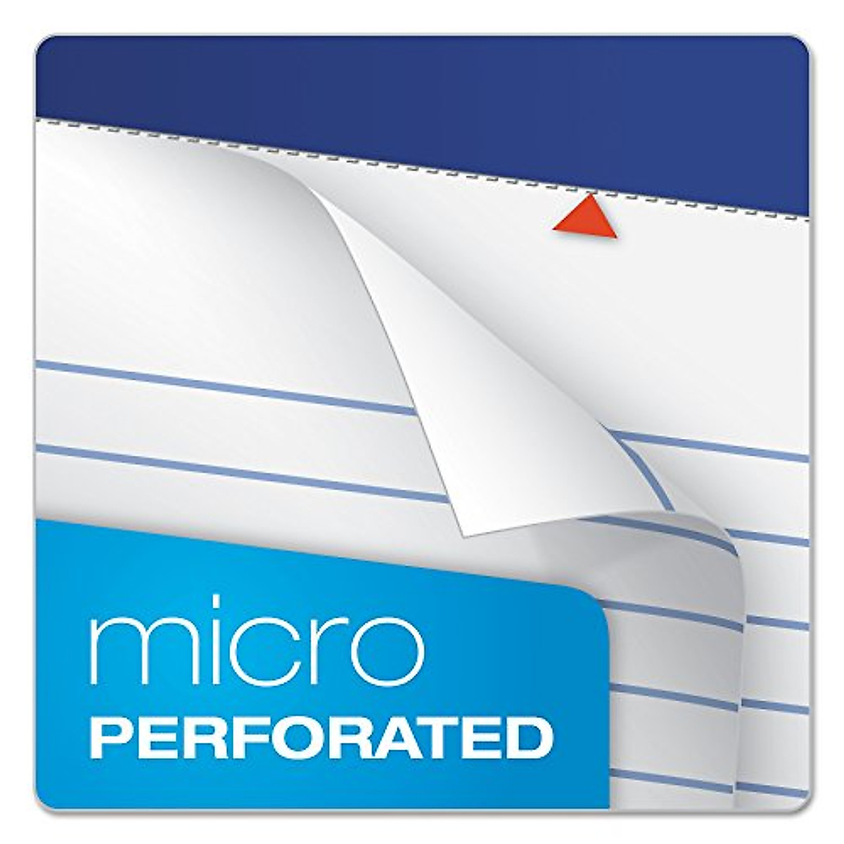 Ampad TOP20170 20-170 Evidence Recycled Perforated 8-1/2x11-3/4 Wide Rule Pads, Margin, White, 50 Shts, 12 Per Pack